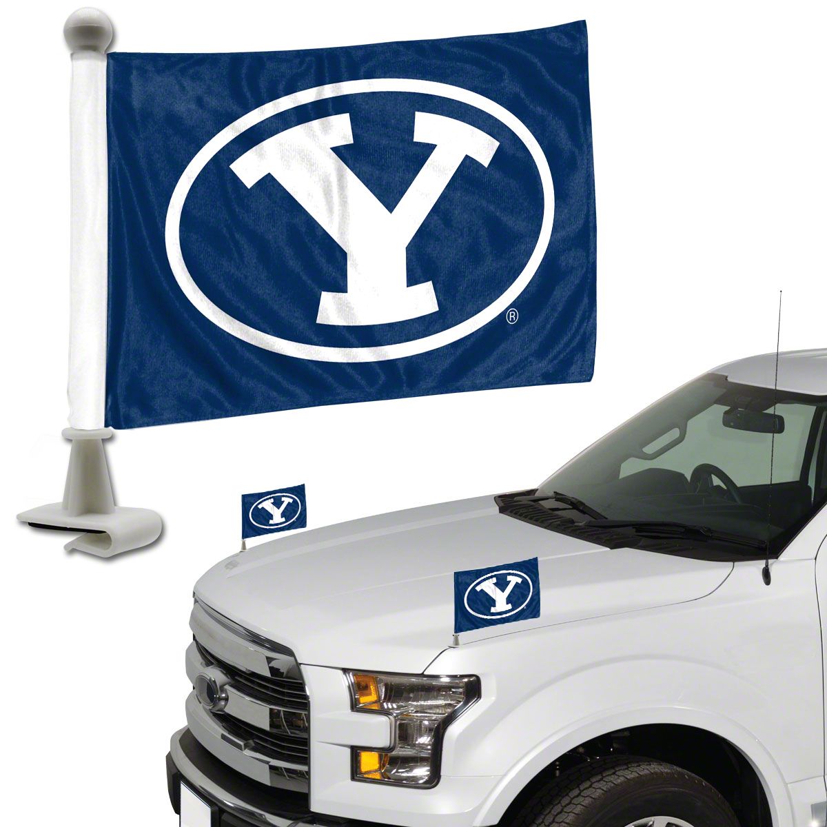 Universal EK Ambassador Flags with Brigham Young University Logo; Blue ...