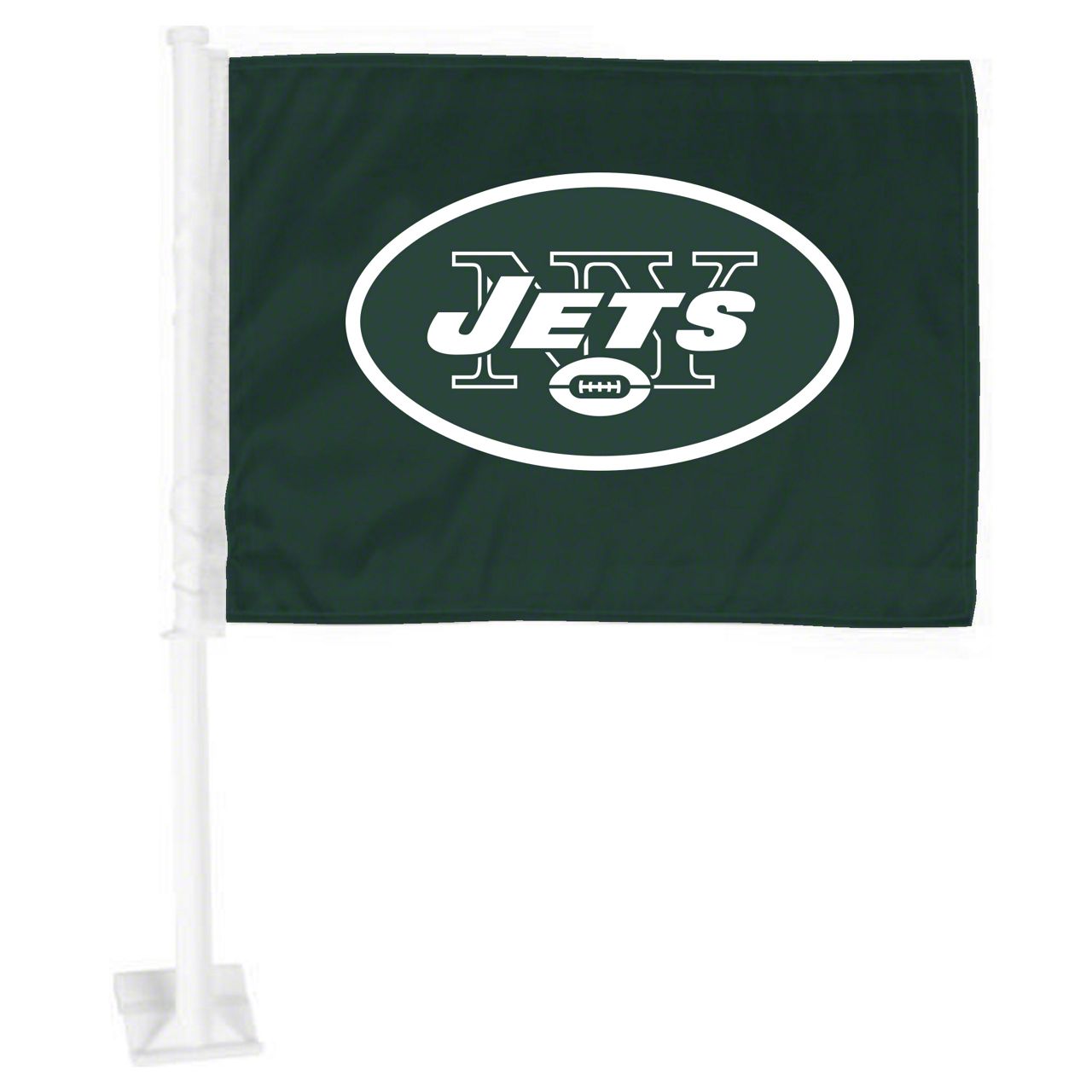 Universal EK Car Flag with New York Jets Logo; Green (Universal; Some ...