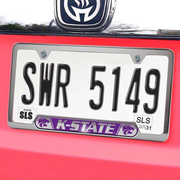 Universal EK Embossed License Plate Frame with Kansas State University ...