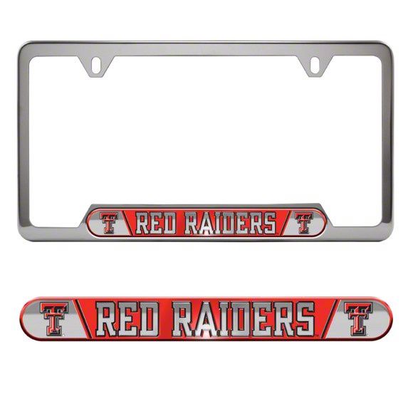 Universal EK Embossed License Plate Frame with Texas Tech University ...