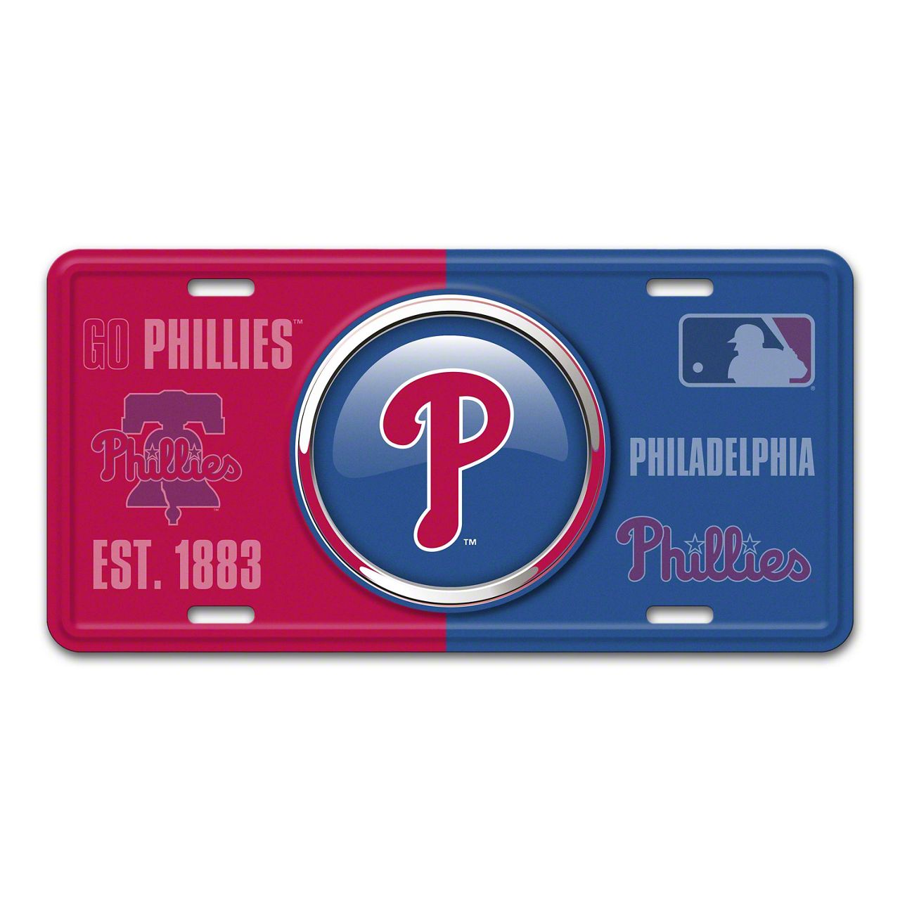 Universal EK Embossed Metal License Plate with Philadelphia Phillies ...