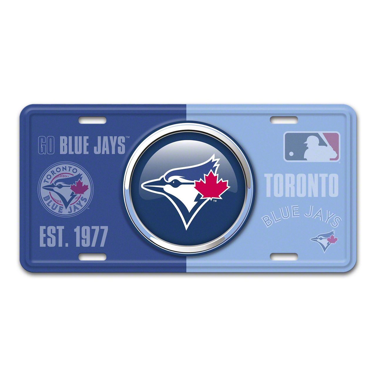 Universal EK Embossed Metal License Plate with Toronto Blue Jays Logo ...
