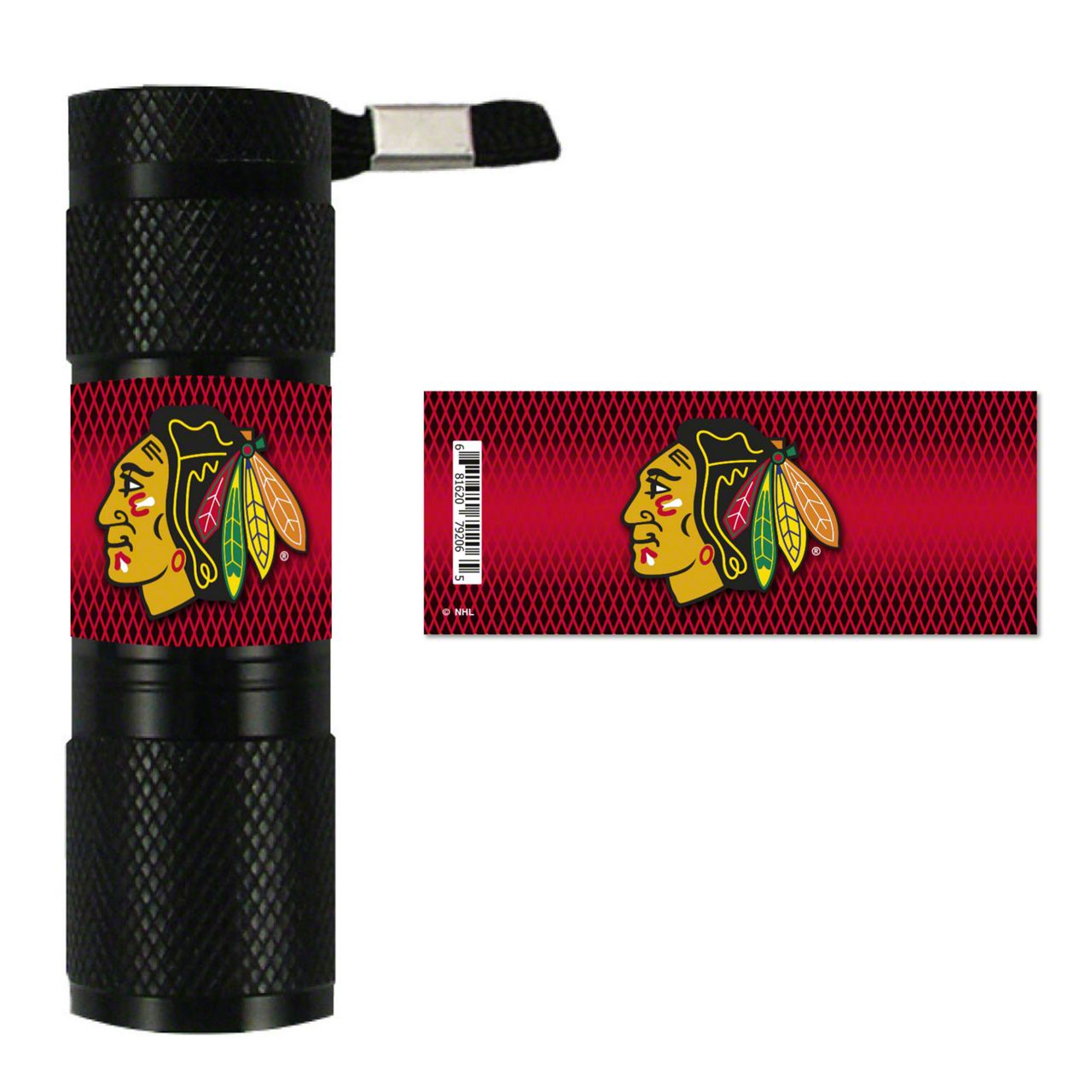Universal EK Flashlight with Chicago Blackhawks Logo; Red - Free Shipping