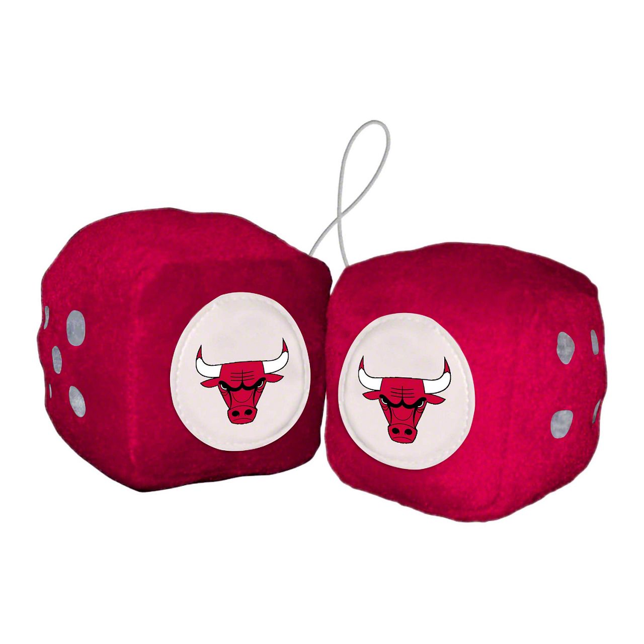Universal EK Fuzzy Dice with Chicago Bulls Logo; Red (Universal; Some ...