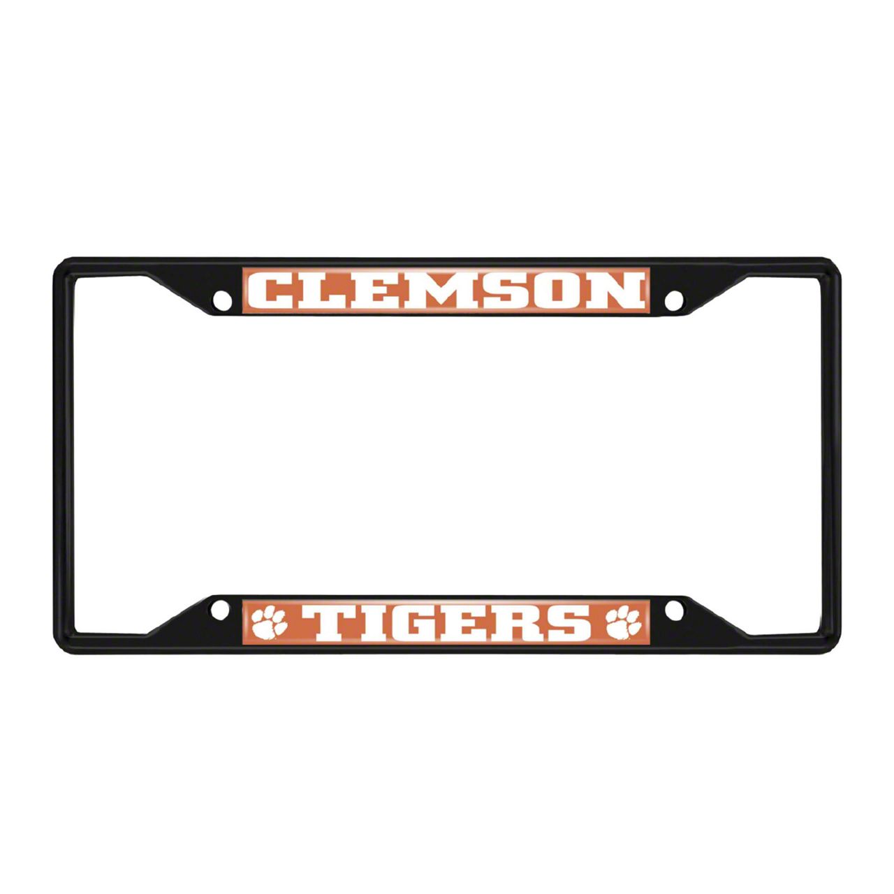 Universal EK License Plate Frame with Clemson University Logo; Black ...