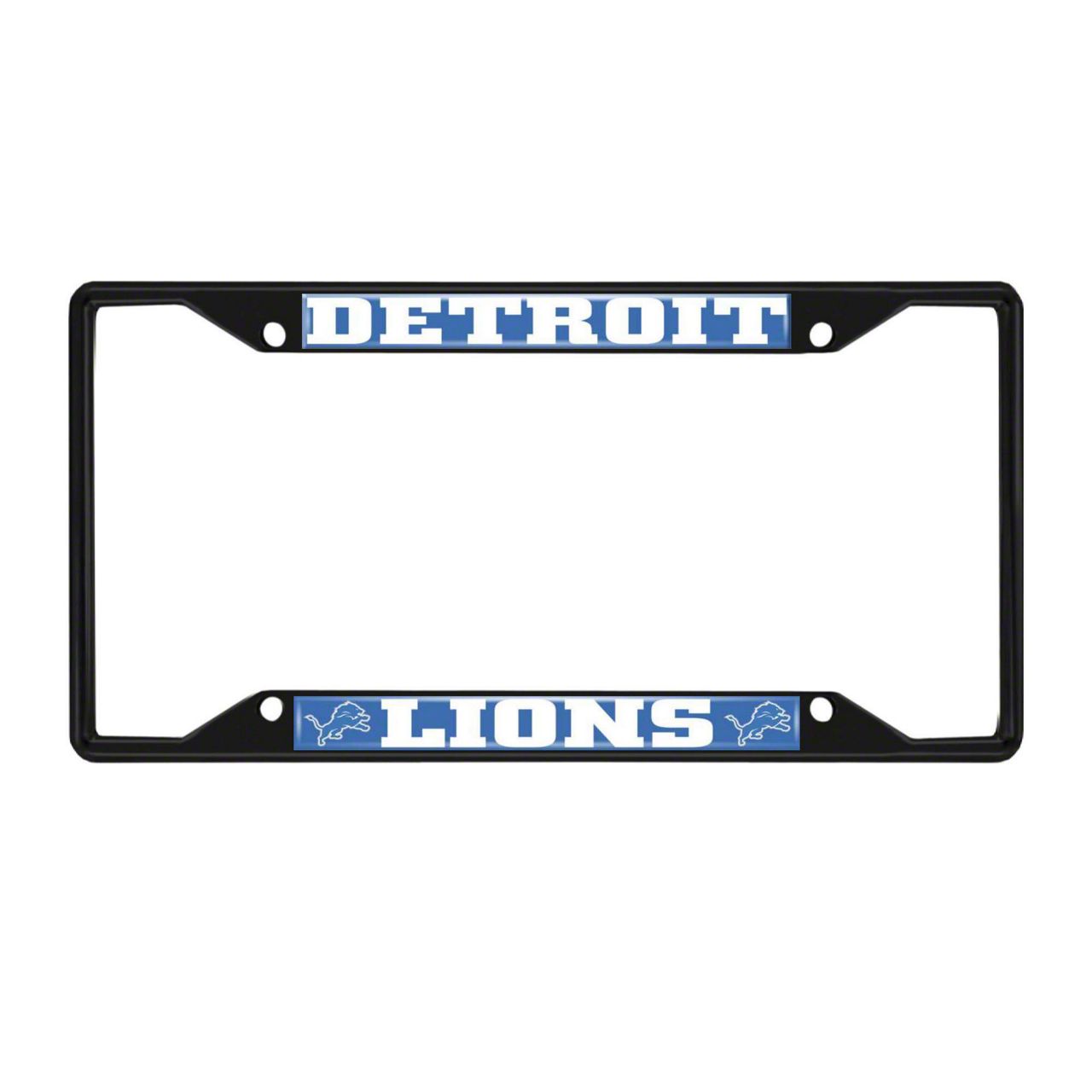 Universal EK License Plate Frame with Detroit Lions Logo; Black and ...