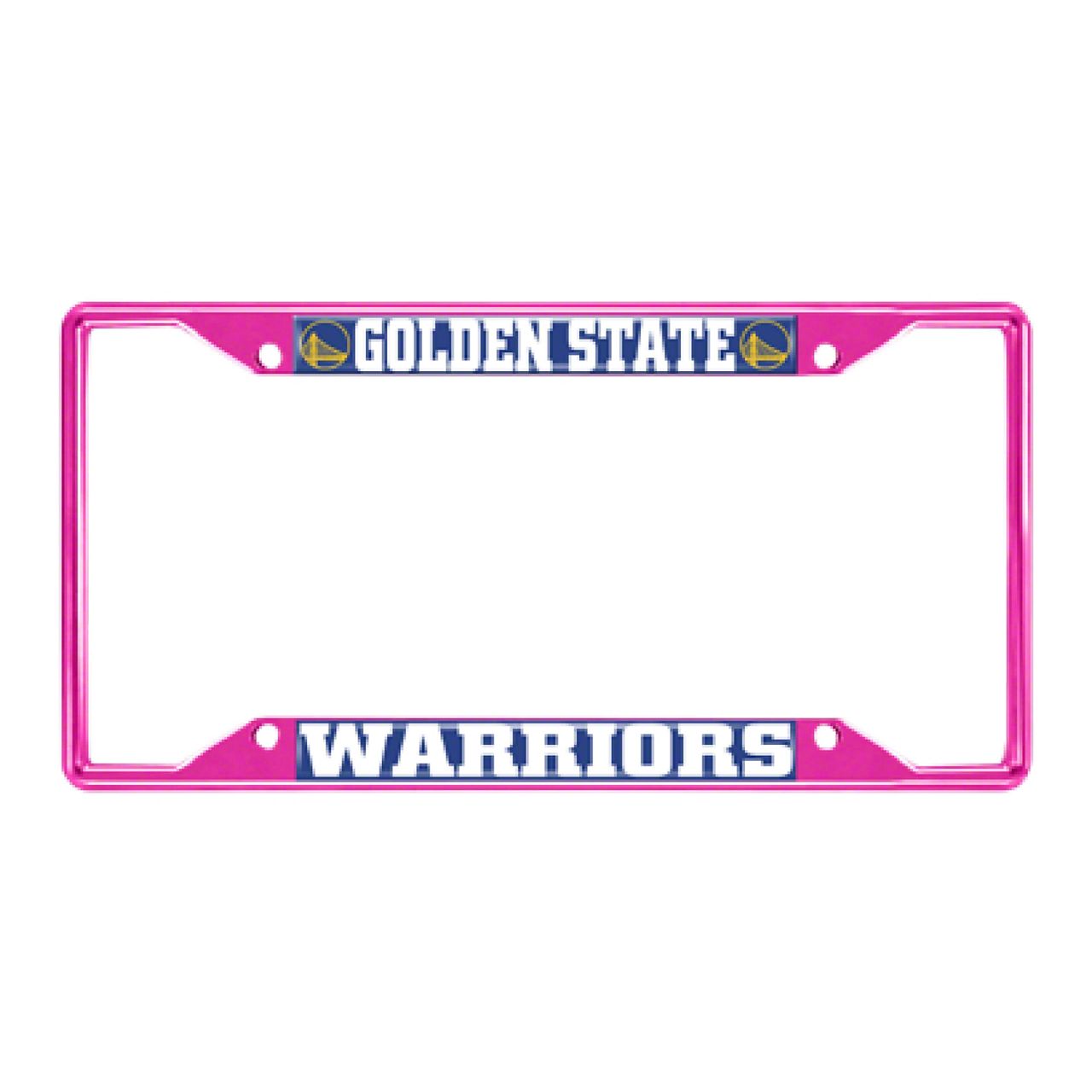 Universal EK License Plate Frame with Golden State Warriors; Pink ...