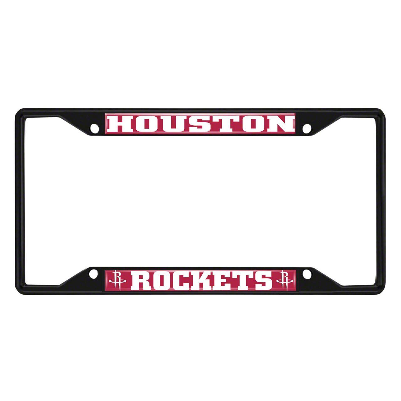 Universal EK License Plate Frame with Houston Rockets Logo; Black and ...