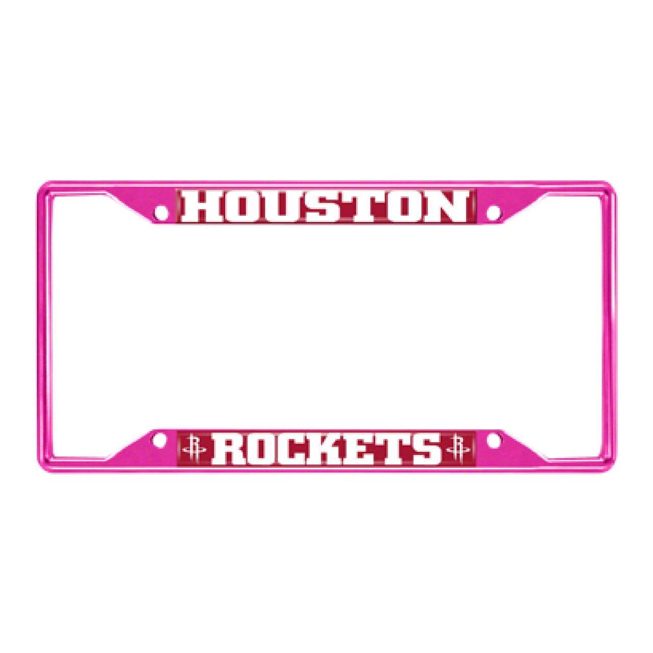 Universal EK License Plate Frame with Houston Rockets; Pink (Universal ...