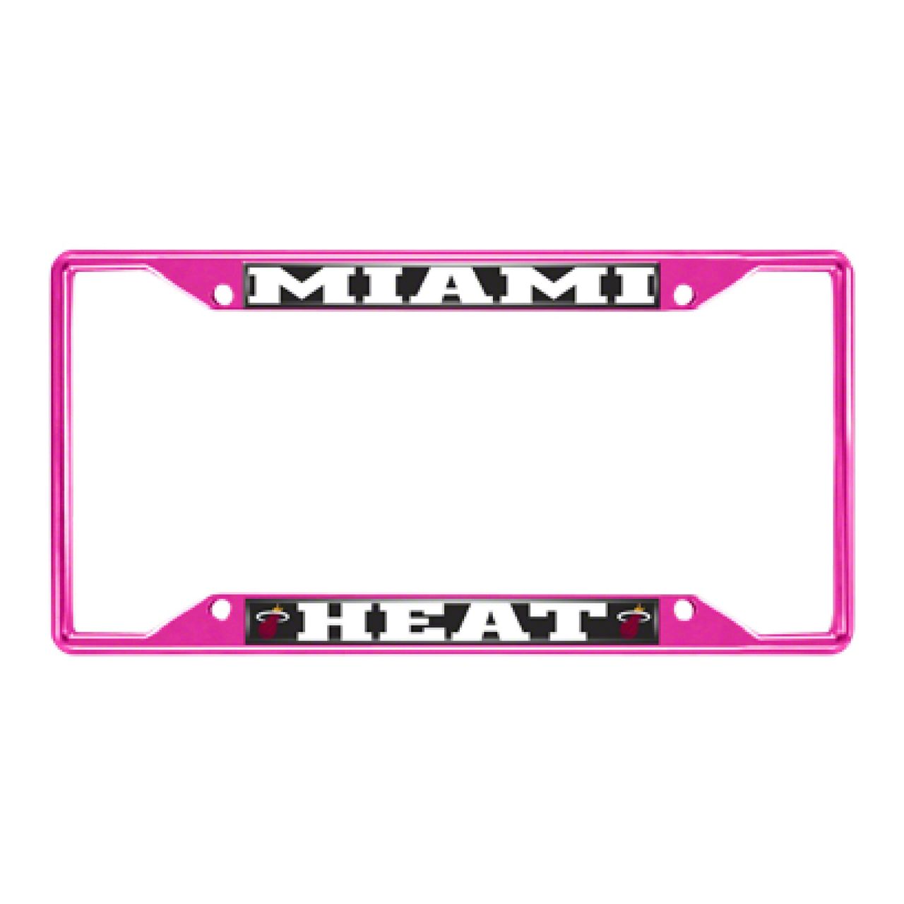 Universal EK License Plate Frame with Miami Heat; Pink (Universal; Some ...