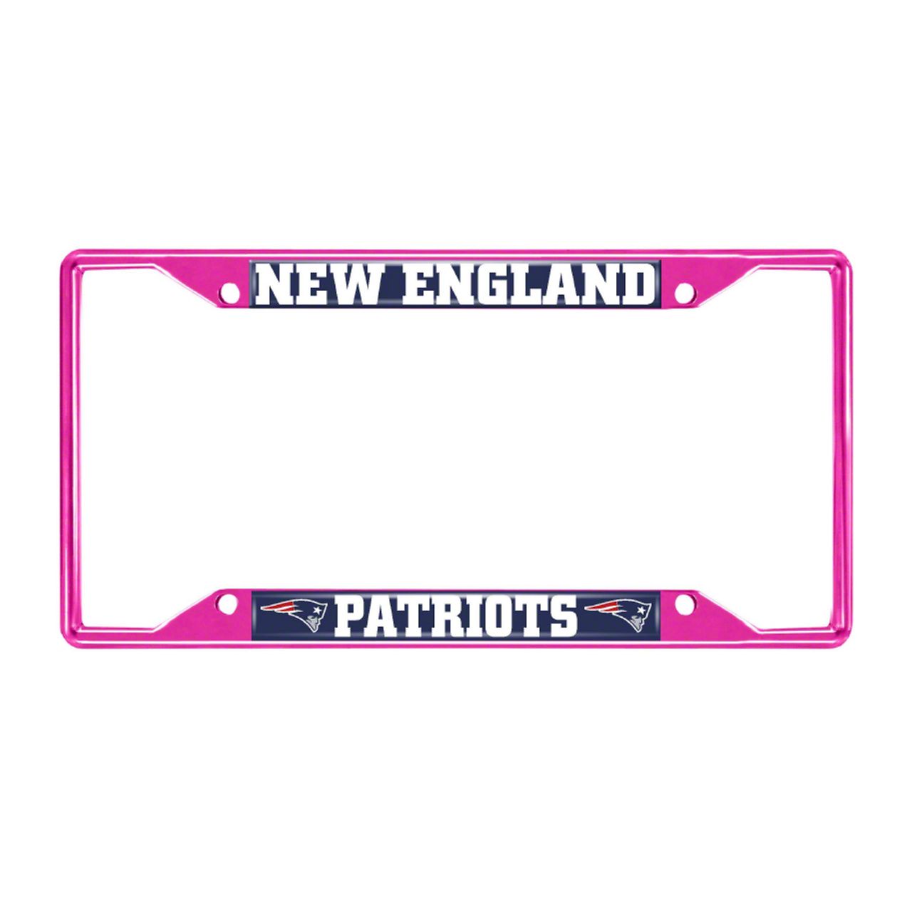 Universal EK License Plate Frame with New England Patriots; Pink ...