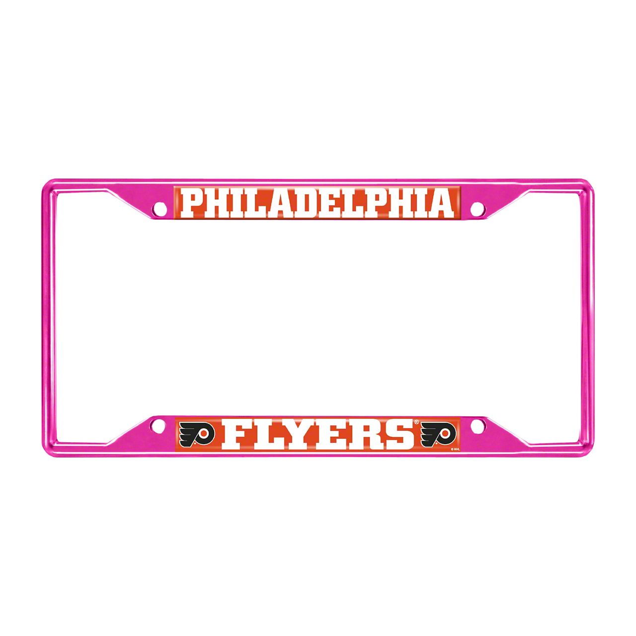 Universal EK License Plate Frame with Philadelphia Flyers; Pink ...