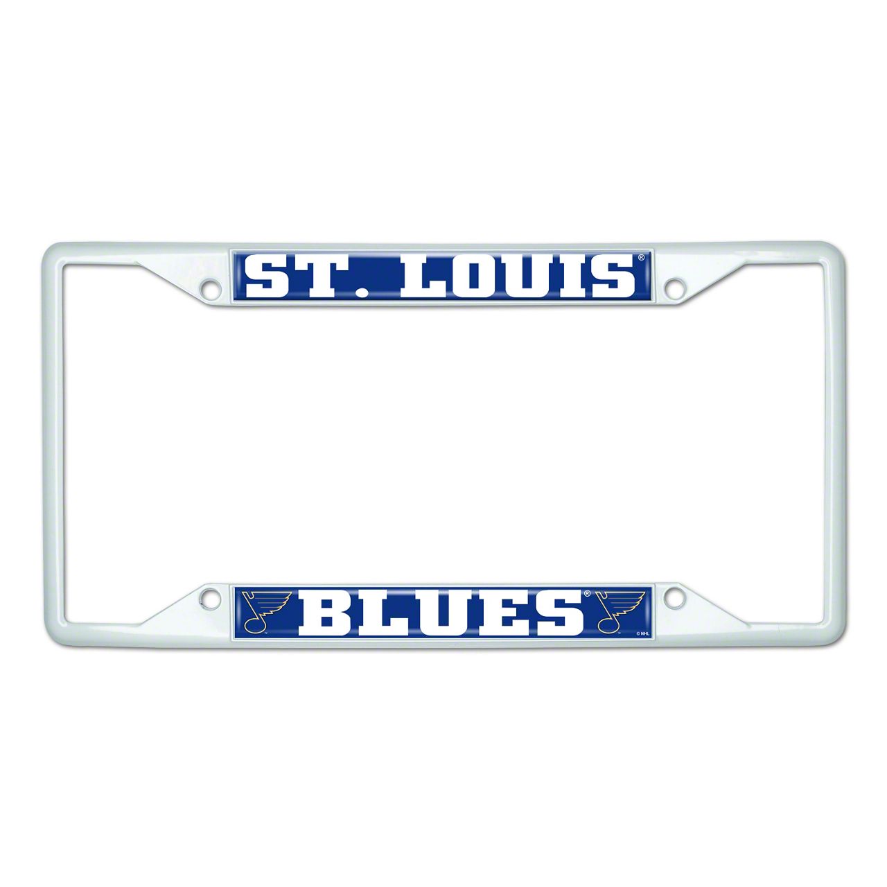 Universal EK License Plate Frame with St. Louis Blues; White (Universal ...