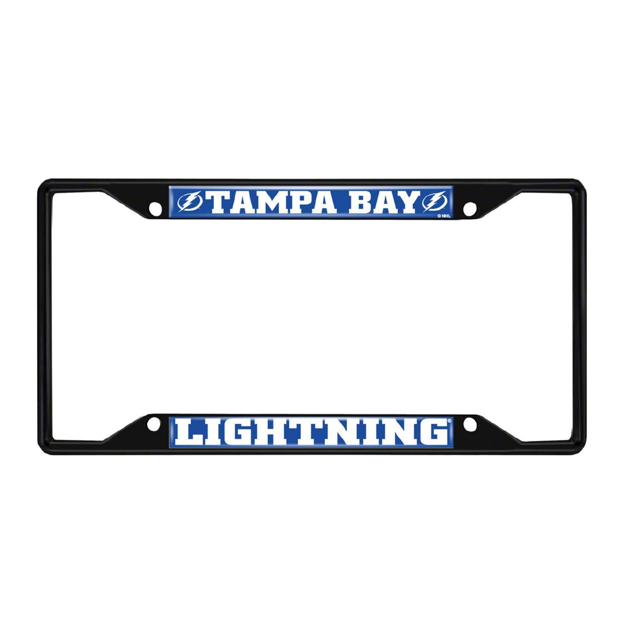 Universal EK License Plate Frame with Tampa Bay Lightning Logo; Black ...