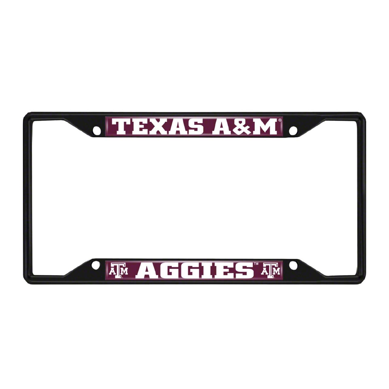 Universal EK License Plate Frame with Texas A&M University Logo; Black ...