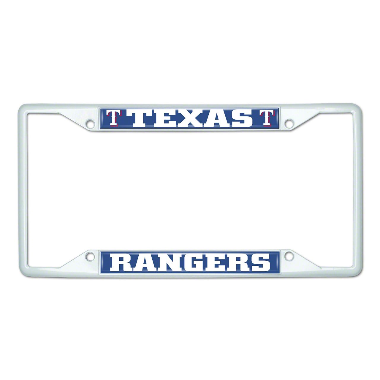 Universal EK License Plate Frame with Texas Rangers; White (Universal ...