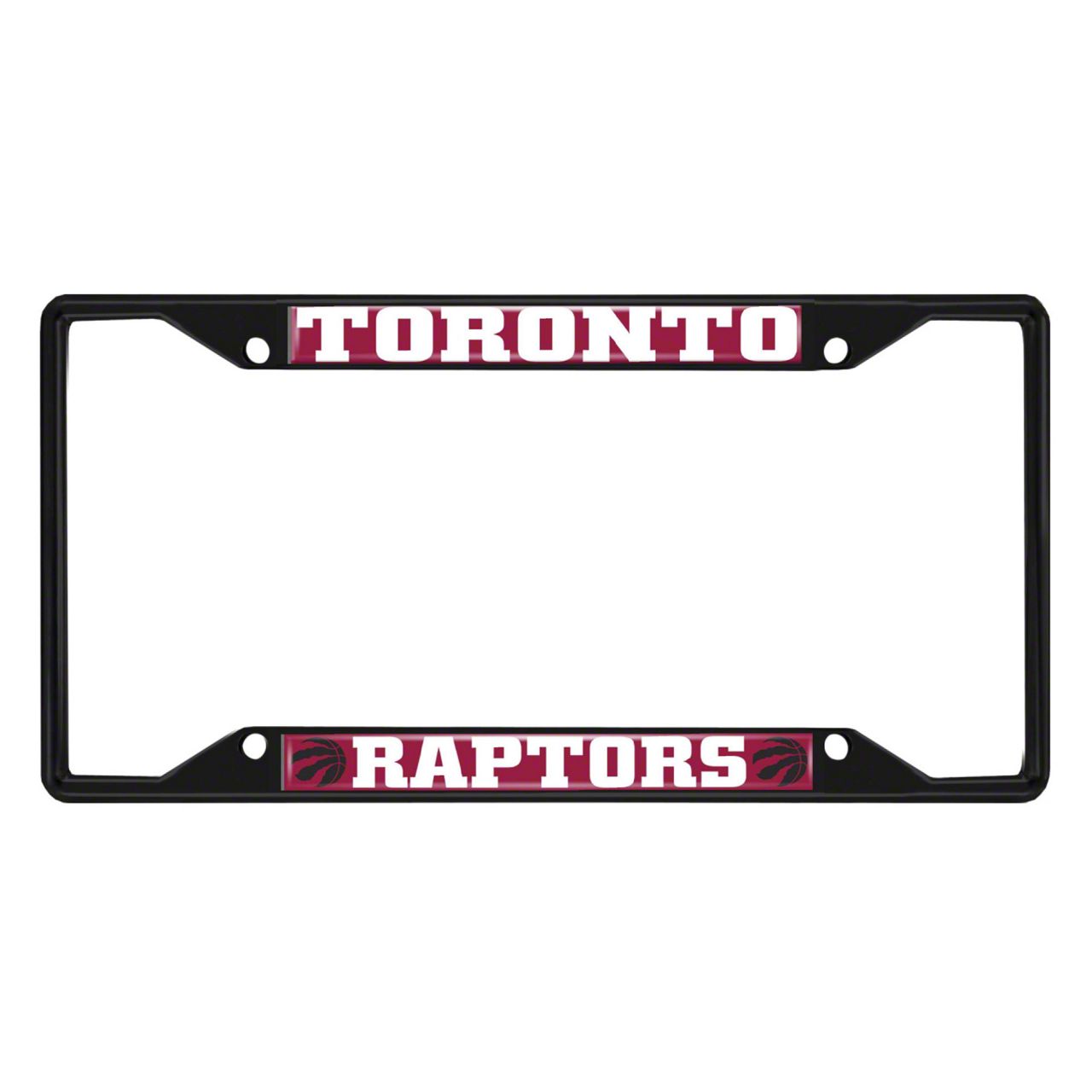 Universal EK License Plate Frame with Toronto Raptors Logo; Black and ...