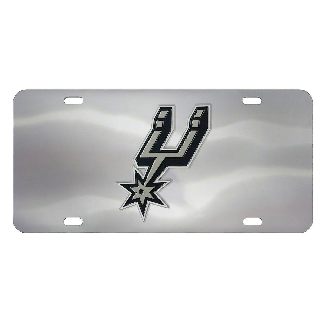 Universal EK License Plate with San Antonio Spurs Logo; Stainless Steel ...