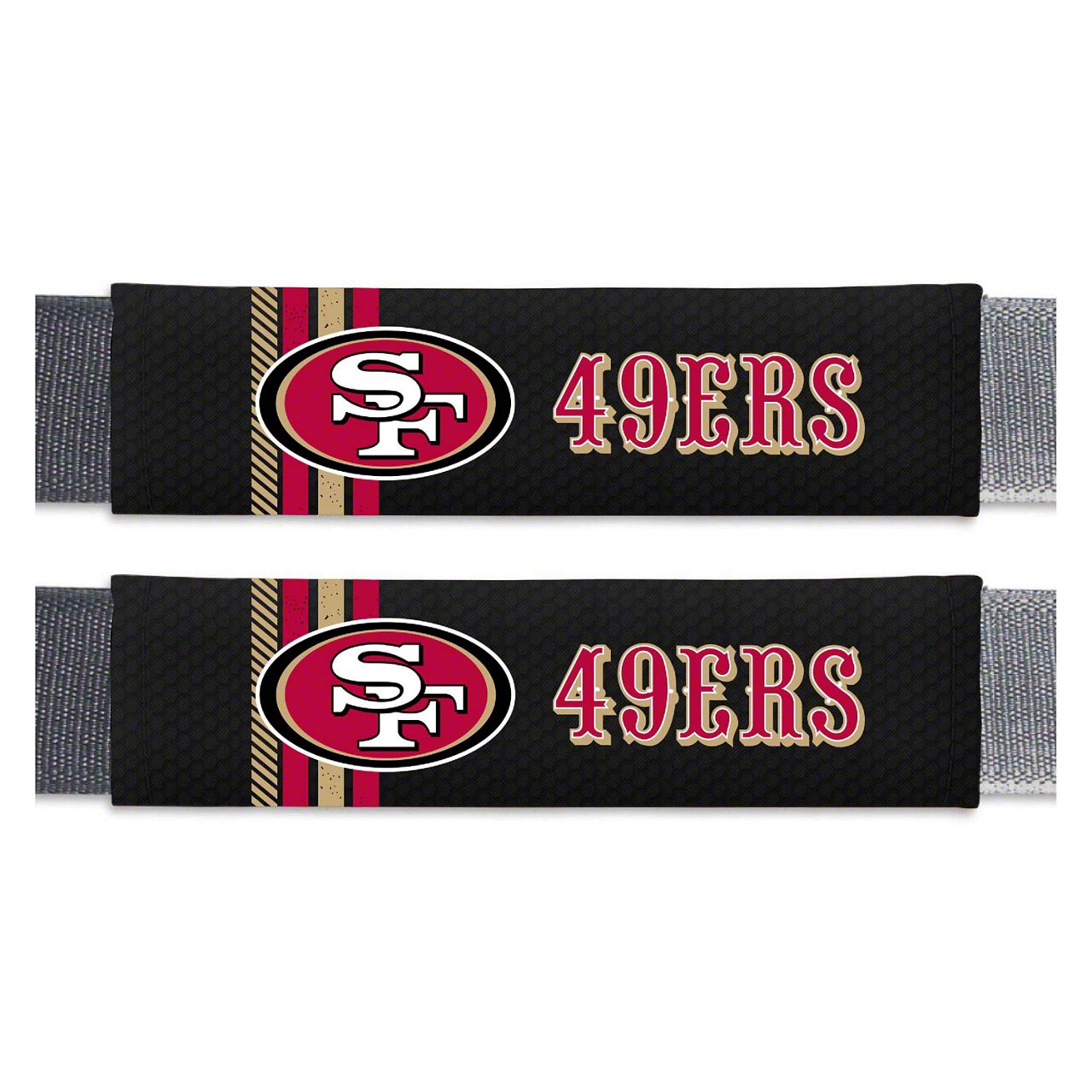 Universal EK Rally Seatbelt Pads with San Francisco 49ers Logo; Black ...