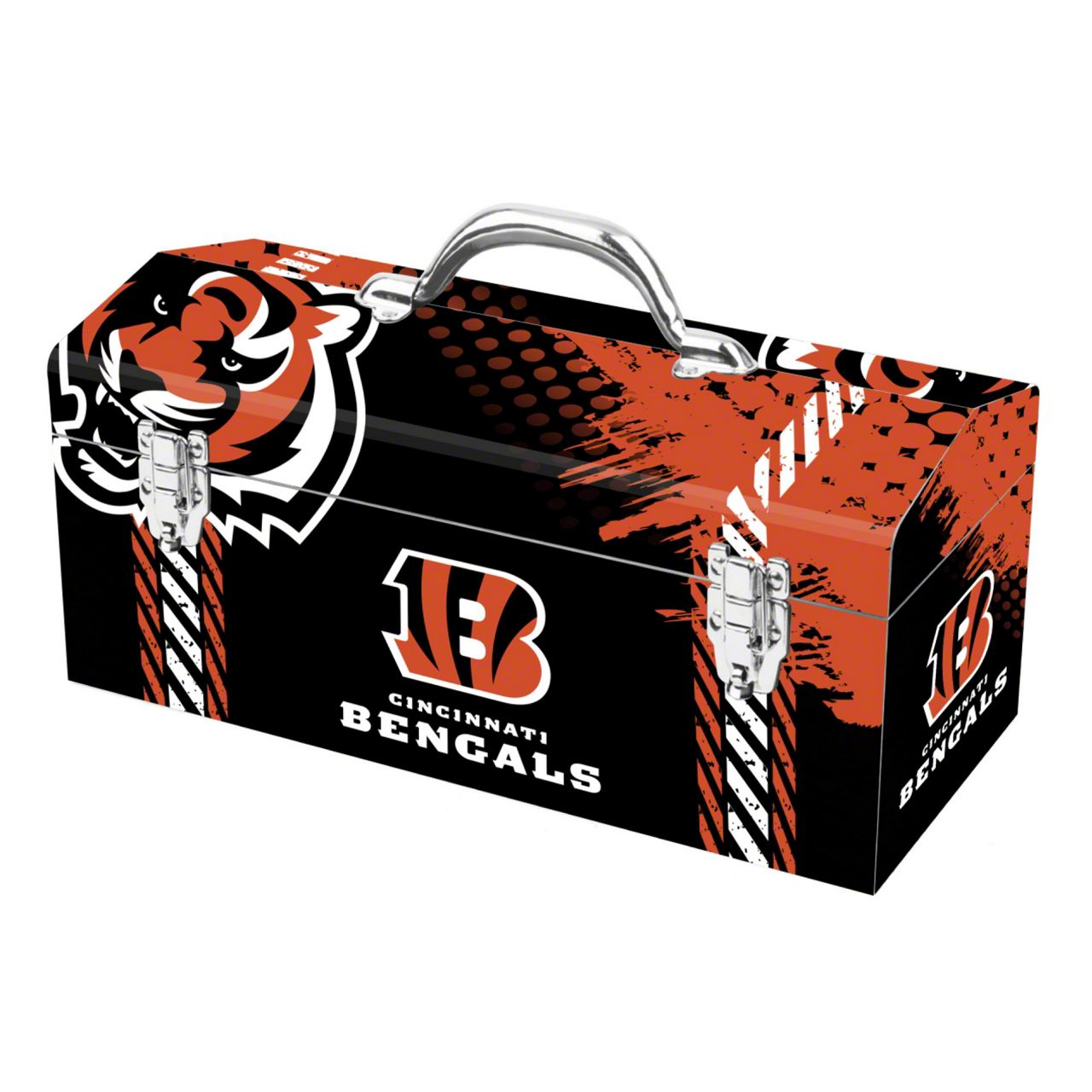 Universal EK Tool Box with Cincinnati Bengals Logo; Orange and Black ...