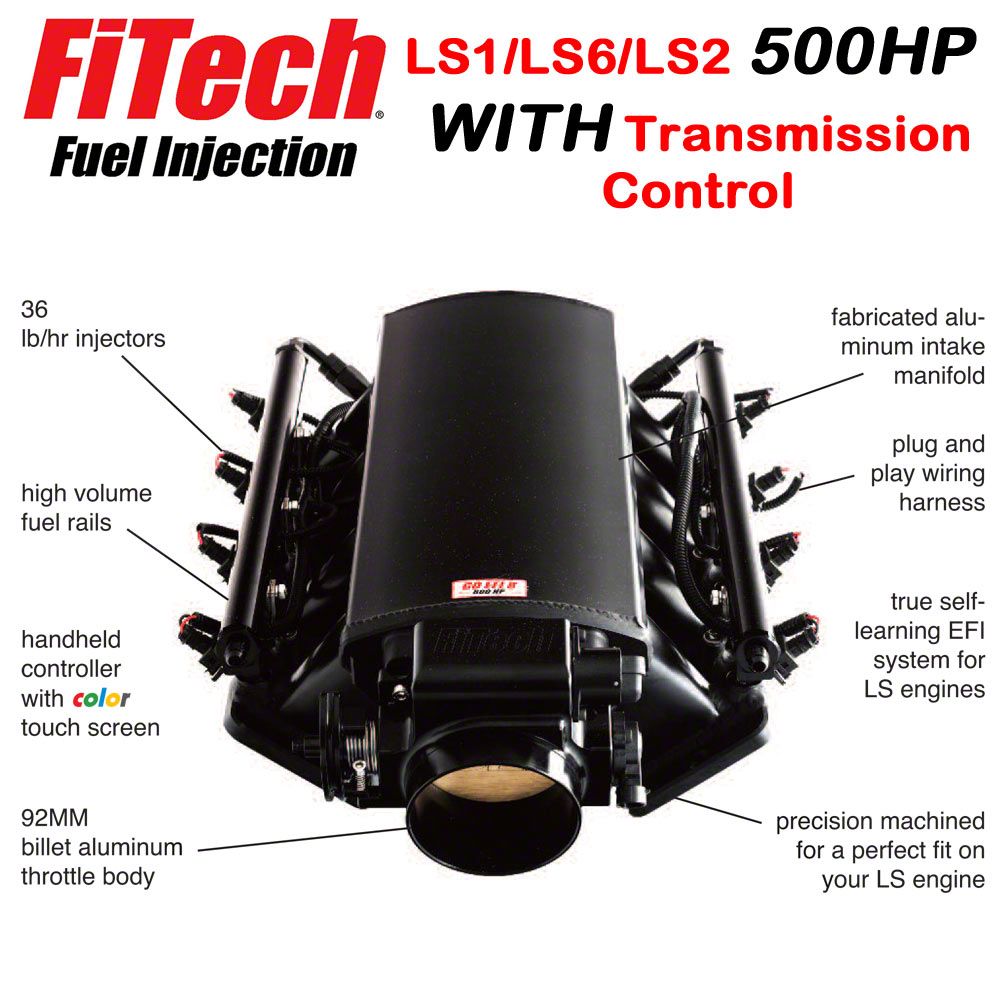 FiTech Fuel Injection Ecklers Ultimate LS1/LS2/LS6 500HP Intake ...