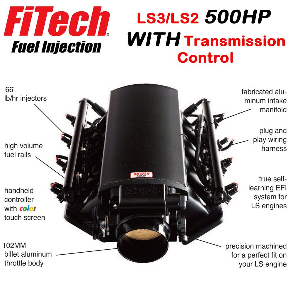 FiTech Fuel Injection Ecklers Ultimate LS3/L92 500HP Intake Manifold ...