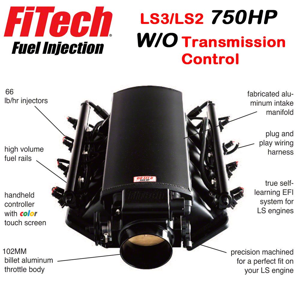 FiTech Fuel Injection Ecklers Ultimate LS3/L92 750HP Intake Manifold ...