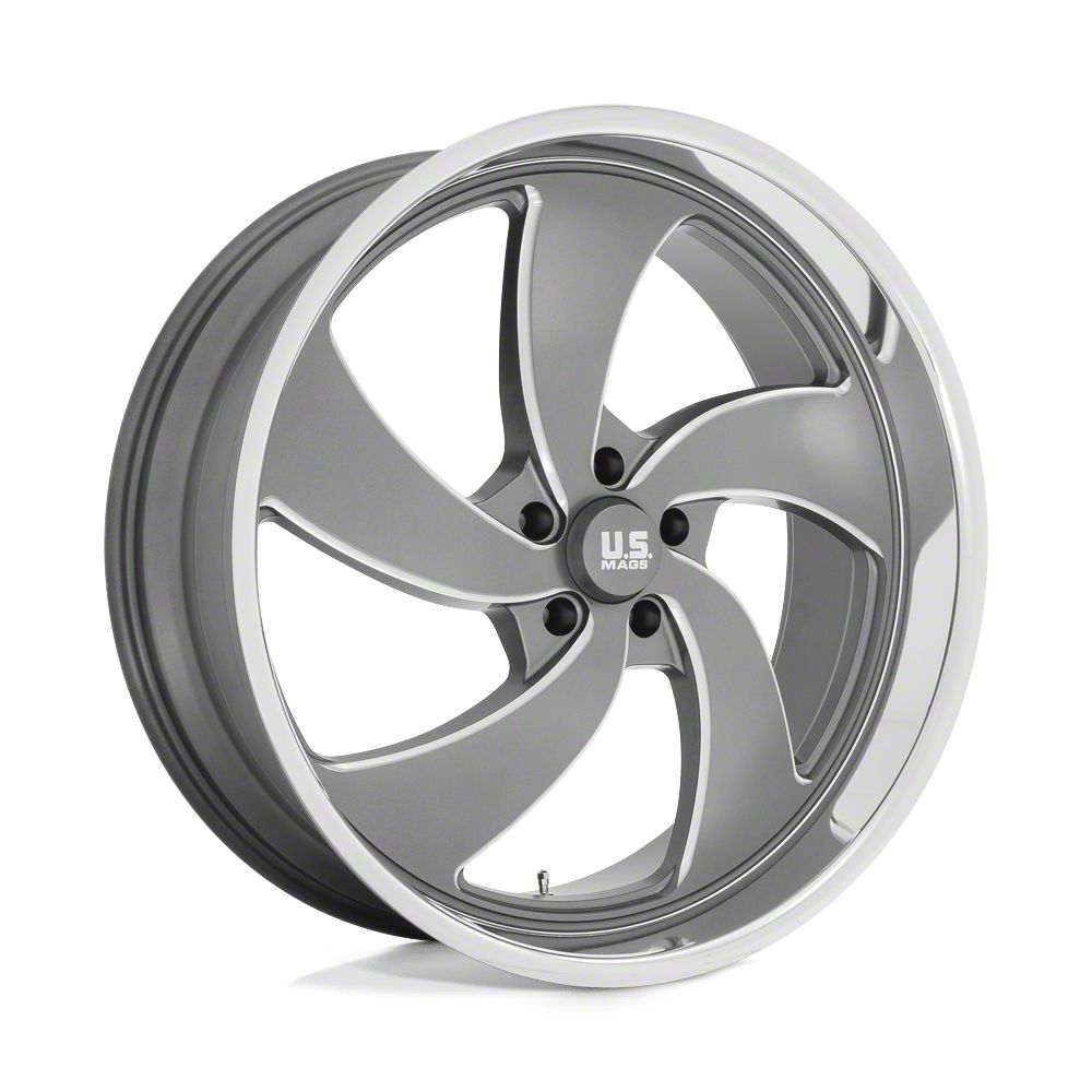US Mag Ecklers Desperado Anthracite Milled with Diamond Cut Lip Wheel ...