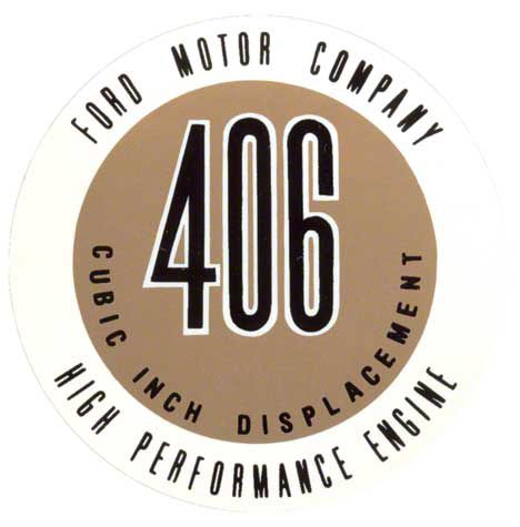 Ecklers Valve Cover Decal - 406 High Performance Engine (62-63 Country ...