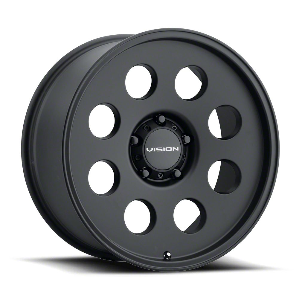 Vision Off-Road Ecklers Midway Satin Black 6-Lug Wheel; 16x10; -25mm ...