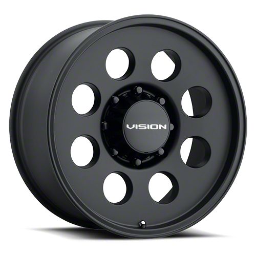 Vision Wheel Ecklers Midway Satin Black 8-Lug Wheel; 17x9; -12mm Offset ...