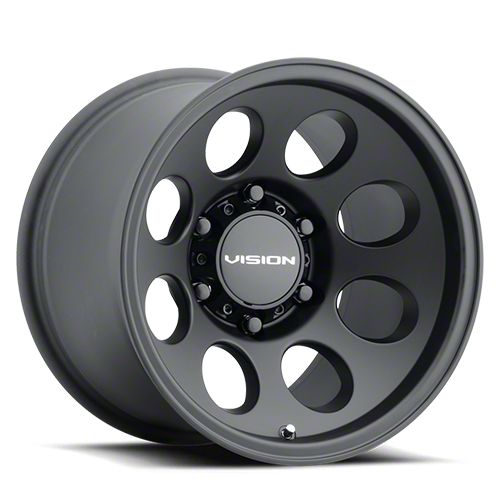 Vision Wheel Ecklers Midway Satin Black 6-Lug Wheel; 17x9; -12mm Offset ...