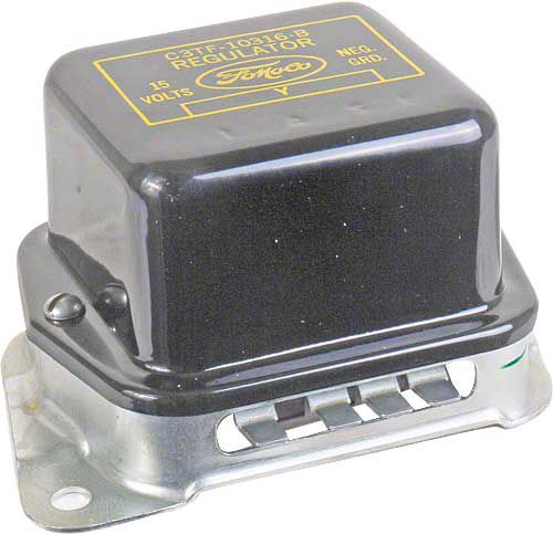 Ecklers Alternator Voltage Regualtor,FoMoCo,Black & Yellow,1963