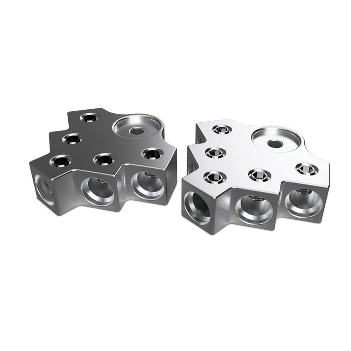 XS Power Ecklers 600 Series Aluminum Terminal Blocks; 5 Wire; 1/0 AWG ...