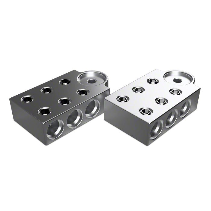 XS Power Ecklers 600 Series Aluminum Terminal Blocks; 6 Wire; 1/0 AWG ...